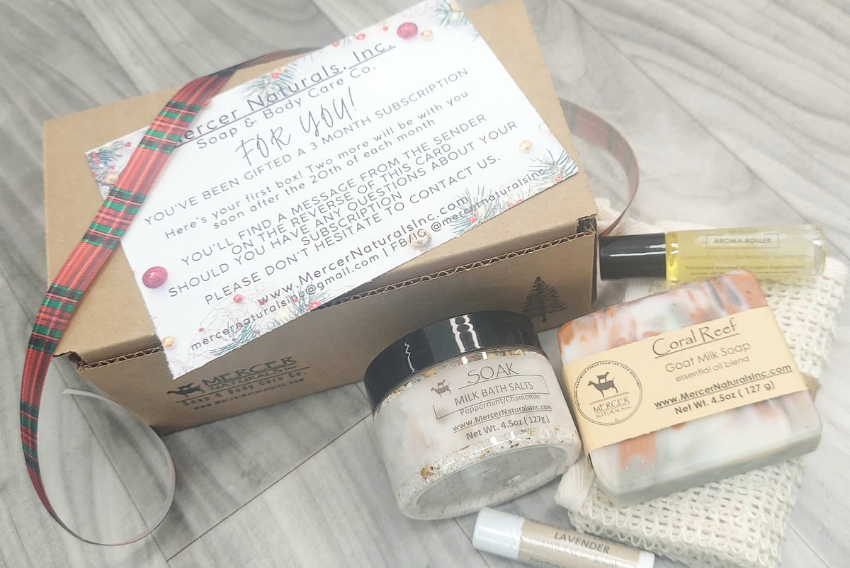 3-Month Gift SUBSCRIPTION BOX – Mercer Naturals, Inc.
